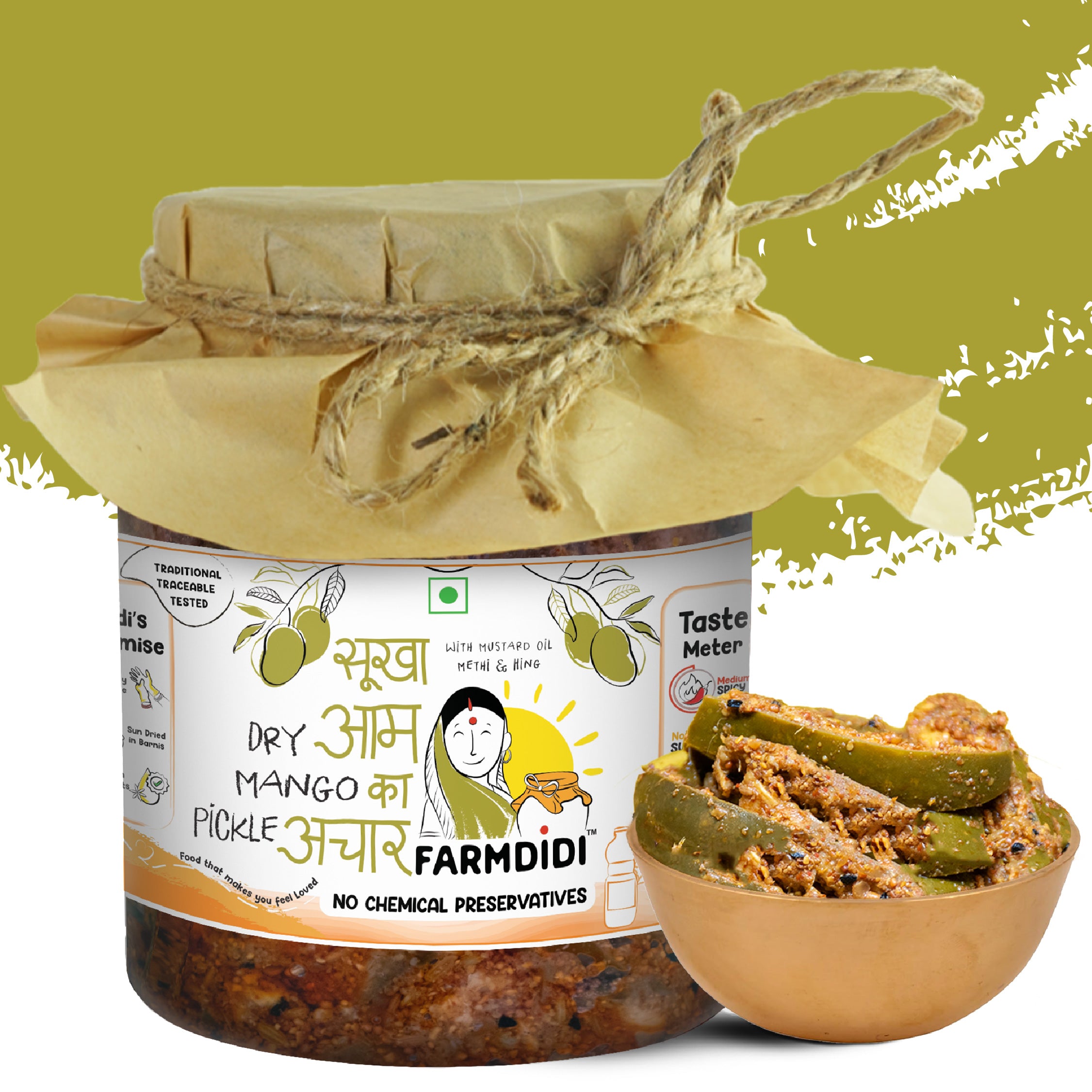 Dry Mango Pickle | Sukha Aam Ka Achar | FarmDidi – www.farmdidi.com