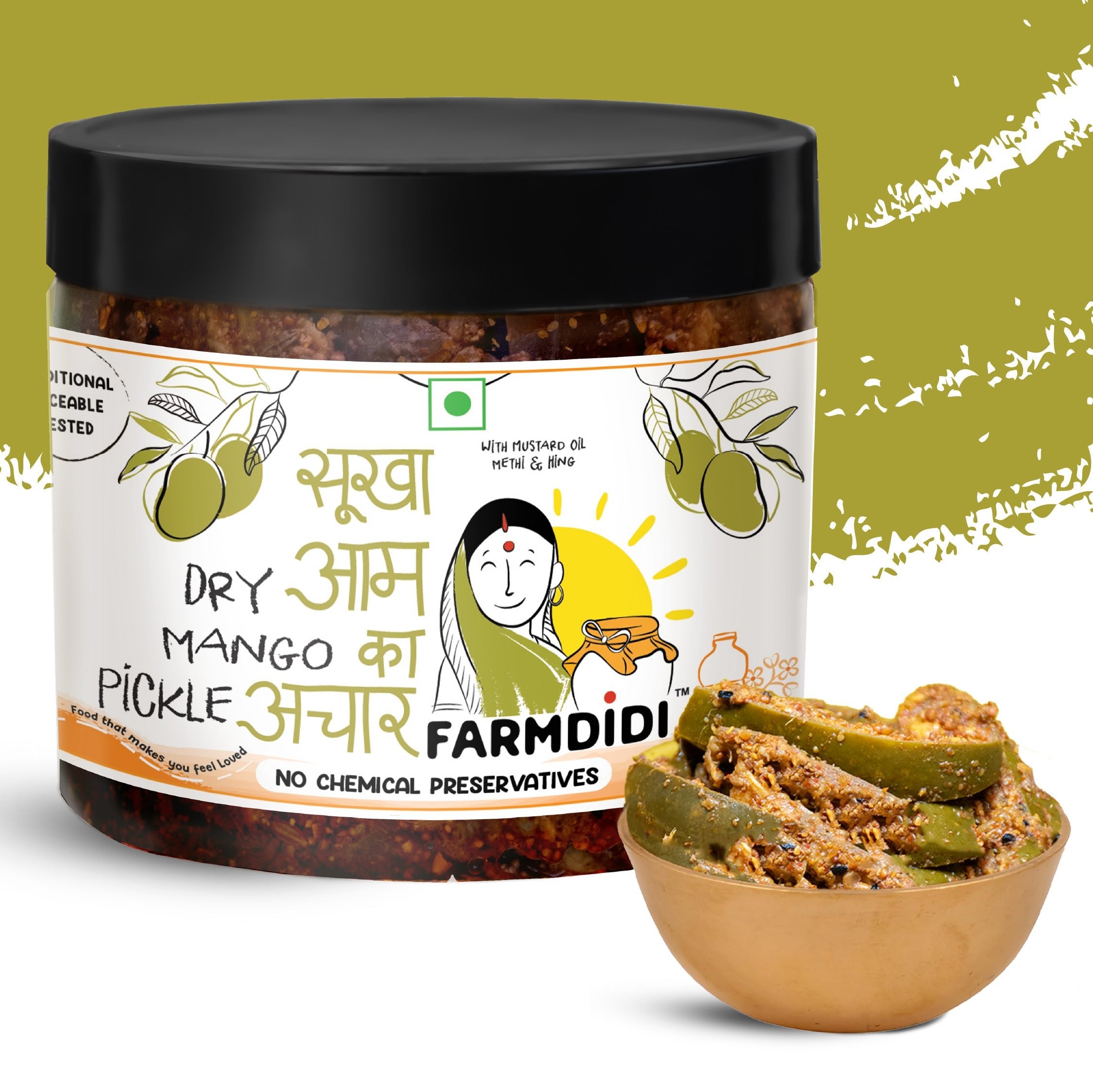 Dry Mango Pickle | Sukha Aam Ka Achar | FarmDidi – www.farmdidi.com