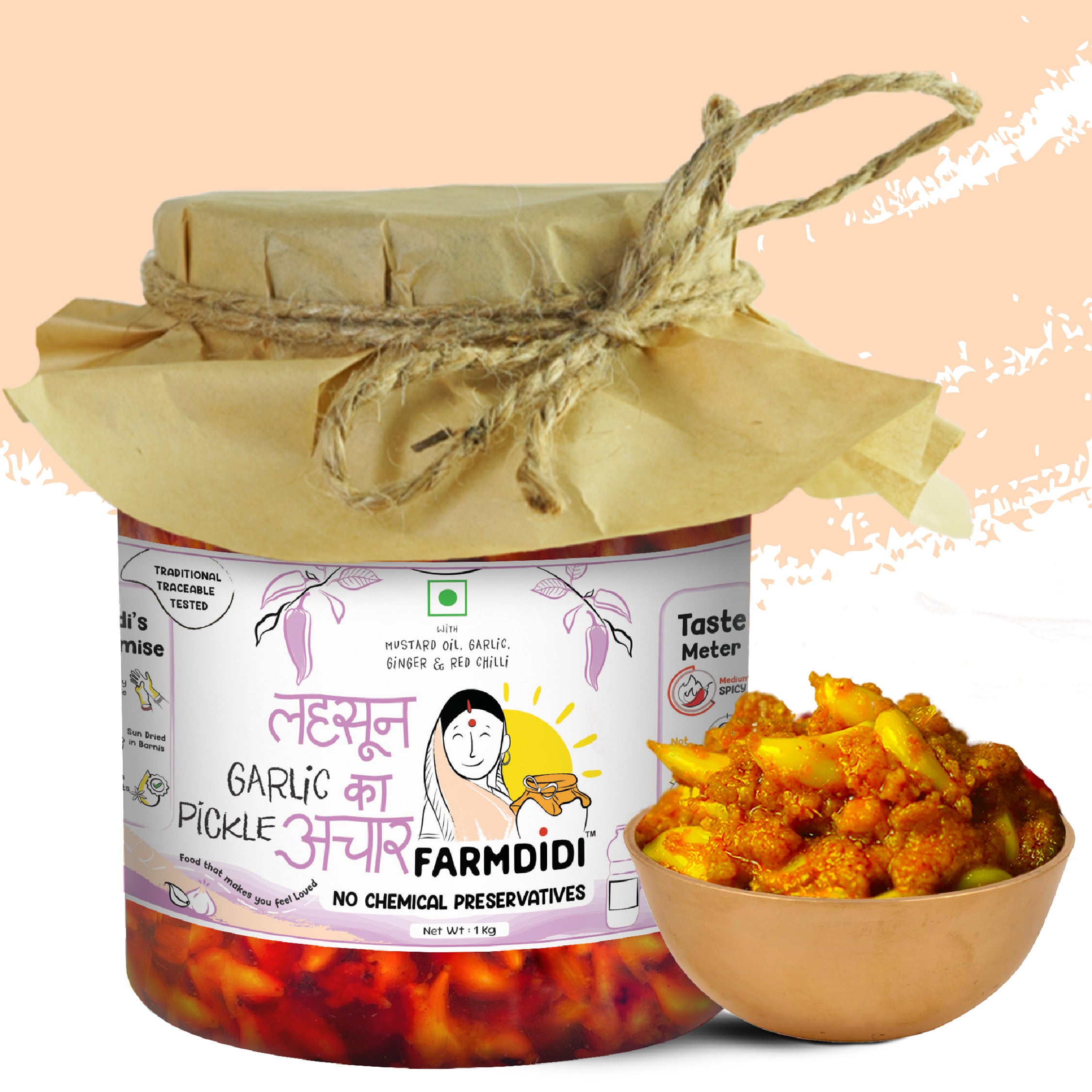 Buy Garlic Pickle Online | Lehsun ka Achar | Farmdidi – www.farmdidi.com