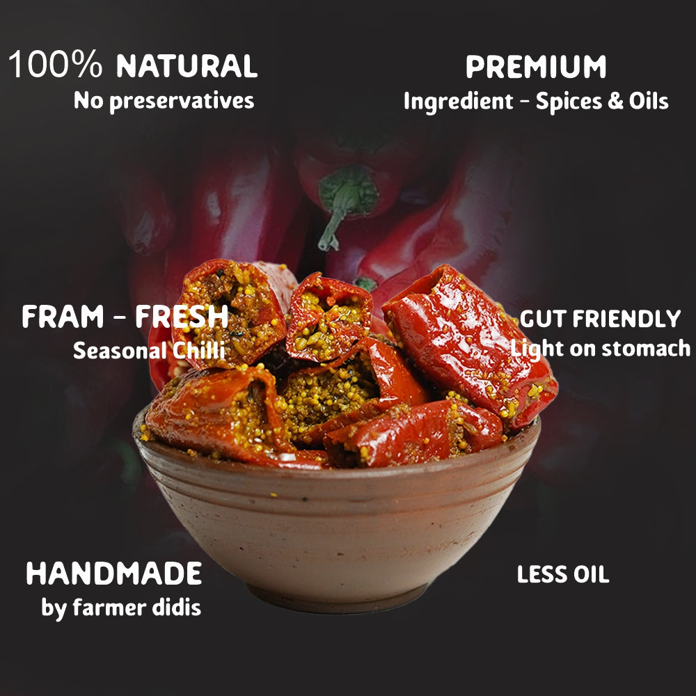 Red Chilli Pickle | Lal Mirch ka Achar – www.farmdidi.com
