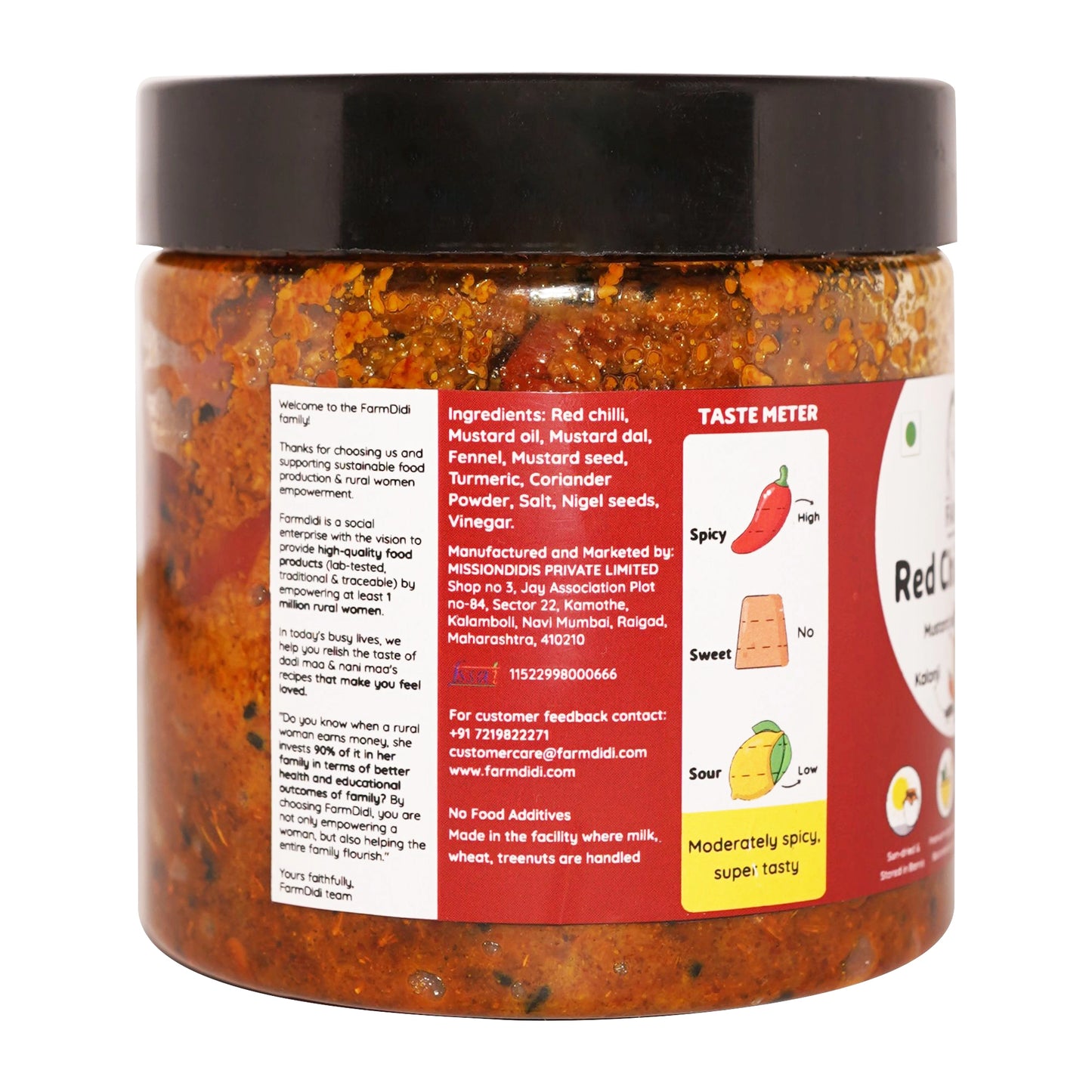 Red Chilli Pickle | Lal Mirch ka Achar – www.farmdidi.com