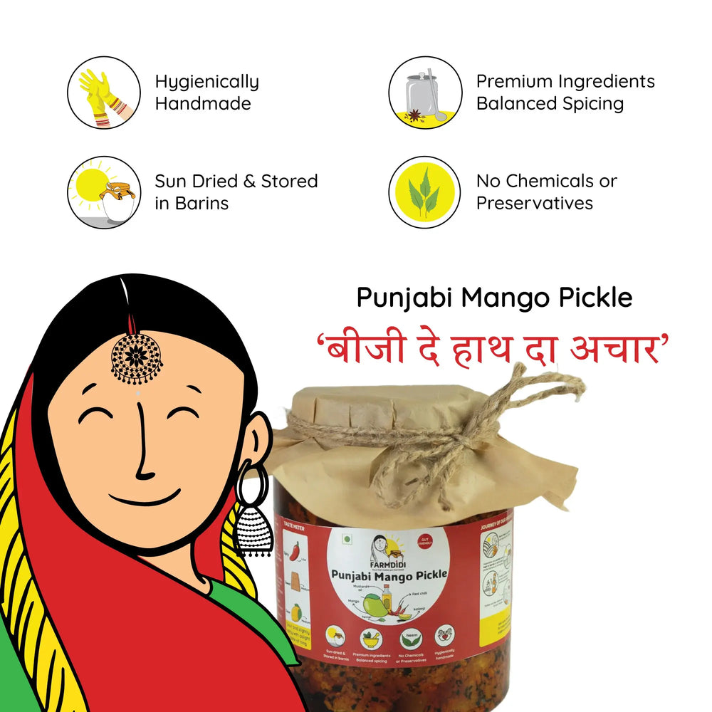 Punjabi Mango Pickle | North Indian Mango Pickle – www.farmdidi.com