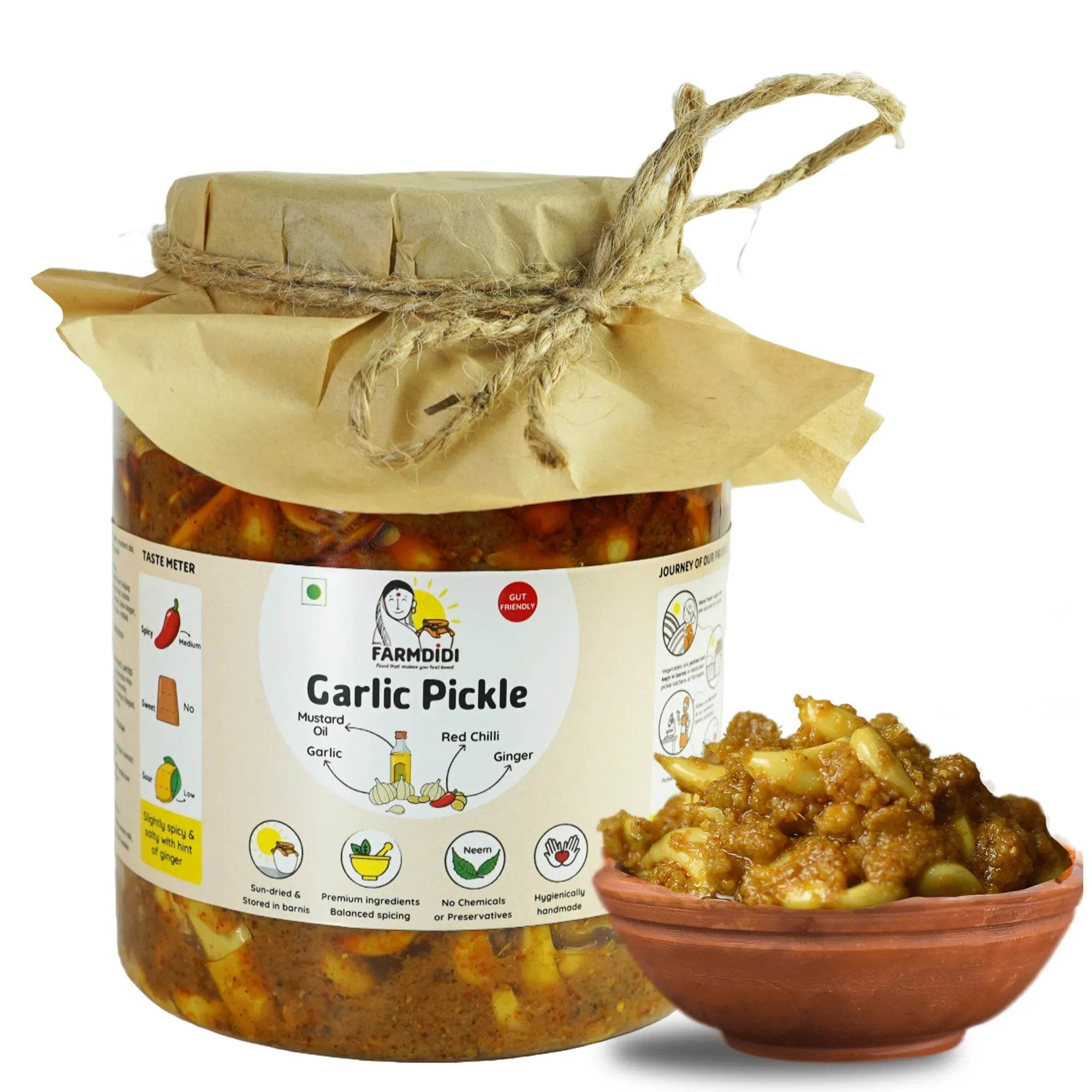 Buy Garlic Pickle Online | Lehsun ka Achar – Farmdidi – www.farmdidi.com