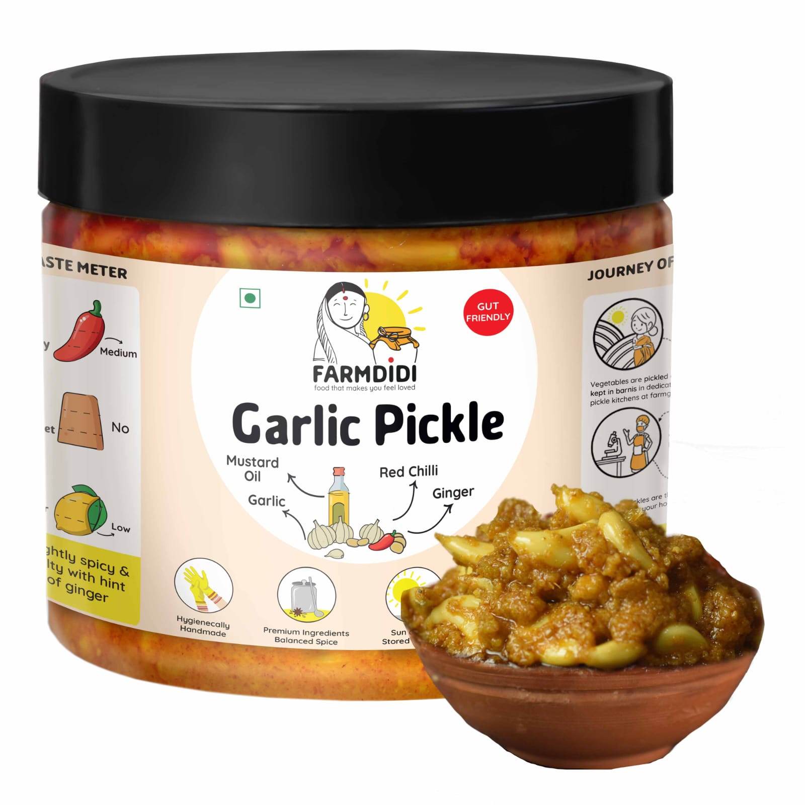Buy Garlic Pickle Online | Lehsun ka Achar – Farmdidi – www.farmdidi.com